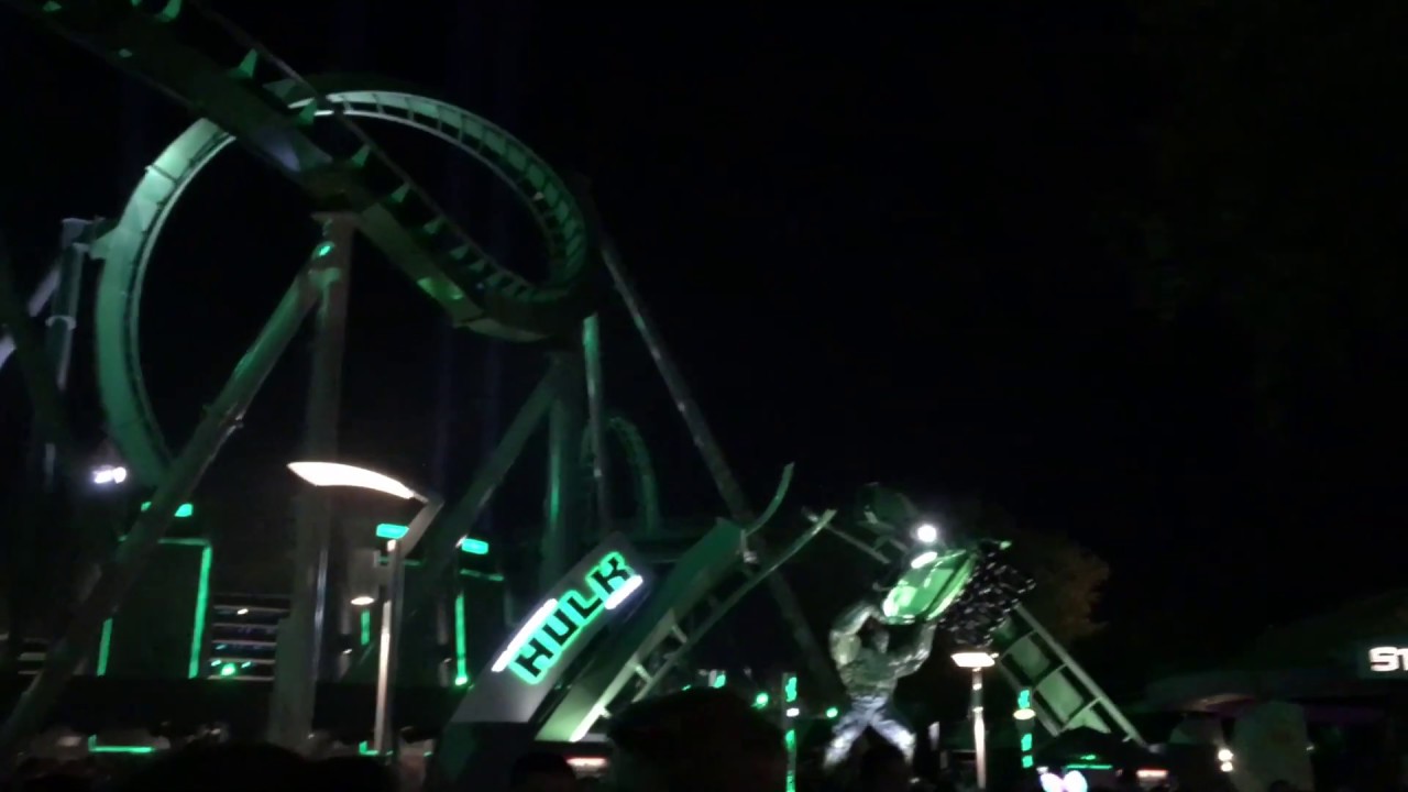 Incredible Hulk Roller Coaster Off Ride at Islands of Adventure (Taken ...