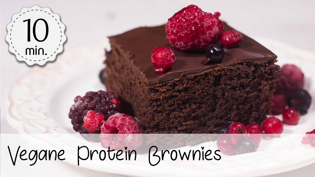 Vegane Protein Brownies mit Kidneybohnen - Einfache vegane Brownies aus ...