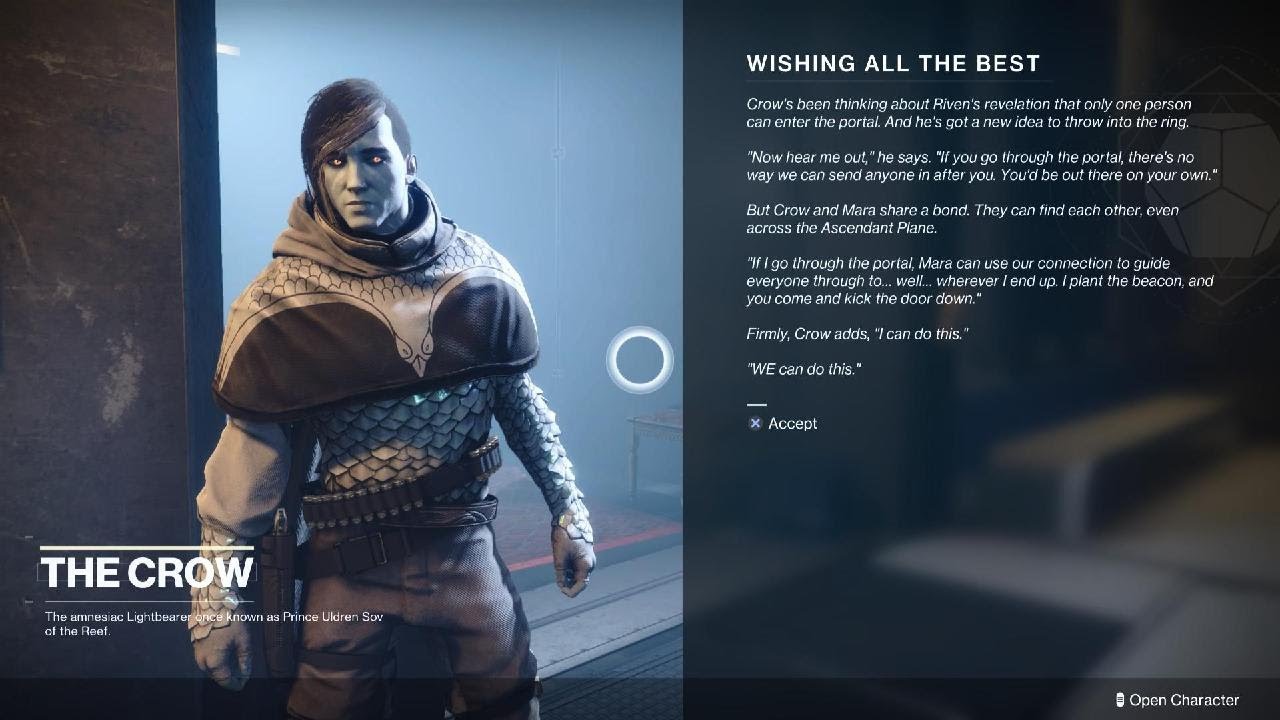 Destiny 2: Season of the Wish - The Crow tells The Guardian about his ...