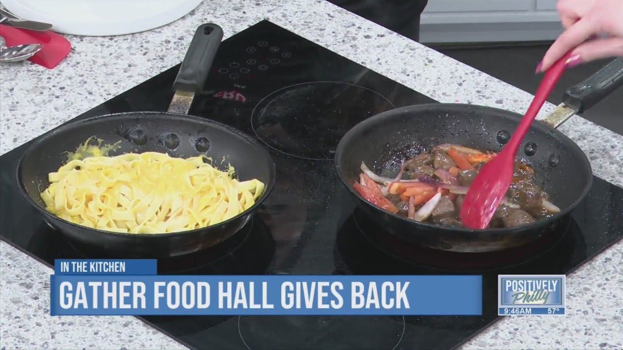 Gather Food Hall Gives Back! | Positively Philly - YouTube
