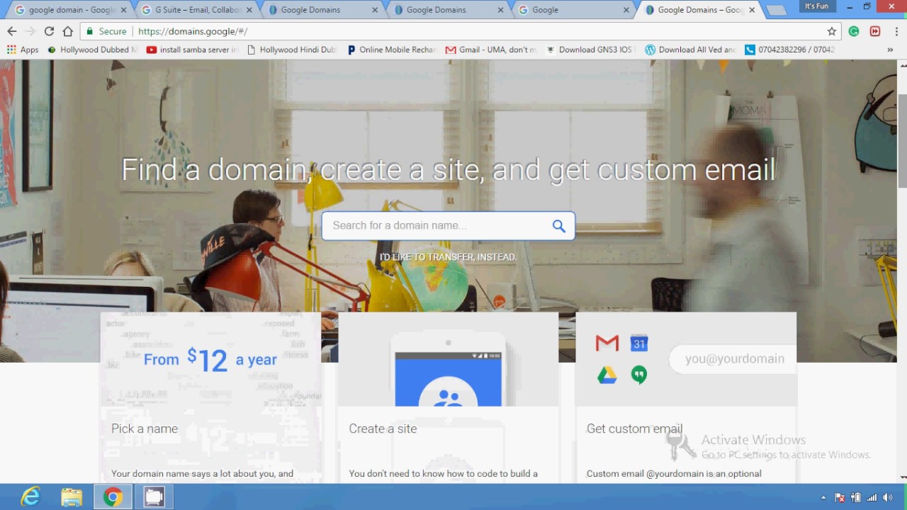 How to register with google domain part 1 - YouTube