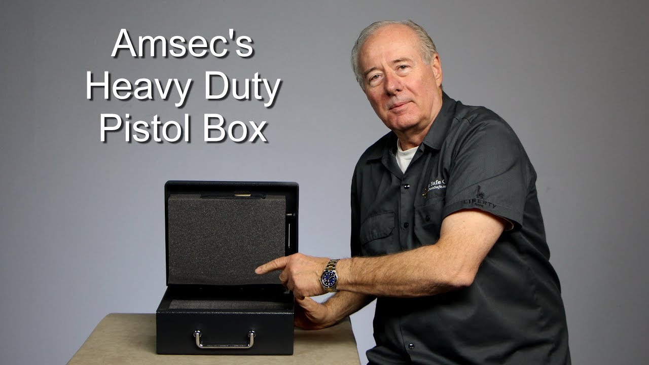 Amsec's HD Pistol Safe PS1210HD is a Heavy Duty handgun safe USA made ...