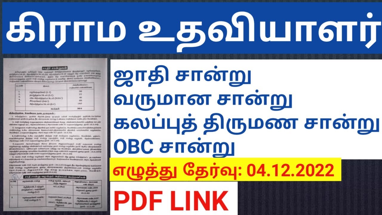 Village Assistant Exam | Revenue department - YouTube