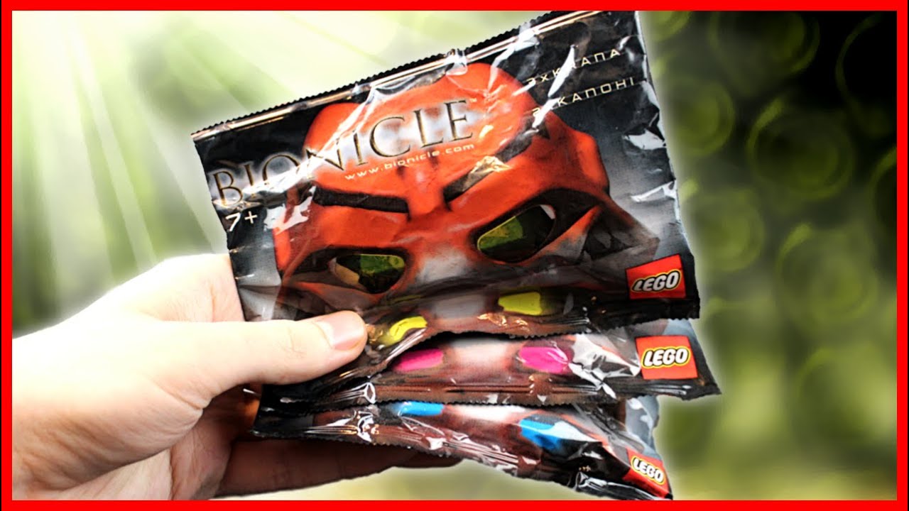 Opening 10 BIONICLE Mystery Kanohi NUVA Mask Packs from 2002! - YouTube