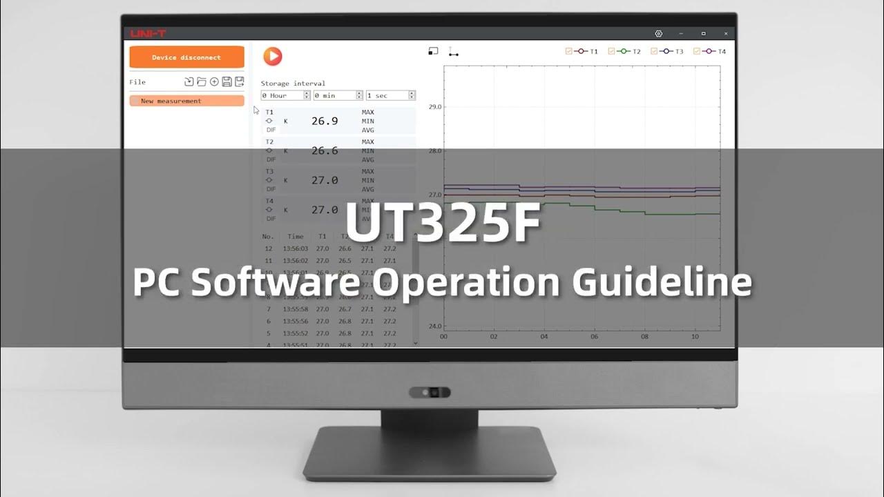 Master your UT325F thermometer: Easy Guide to PC Software - YouTube