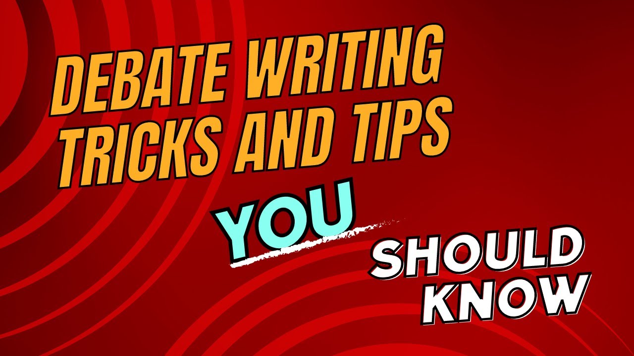 DEBATE WRITING :CBSE TIPS ,FORMAT AND AN EXAMPLE - YouTube