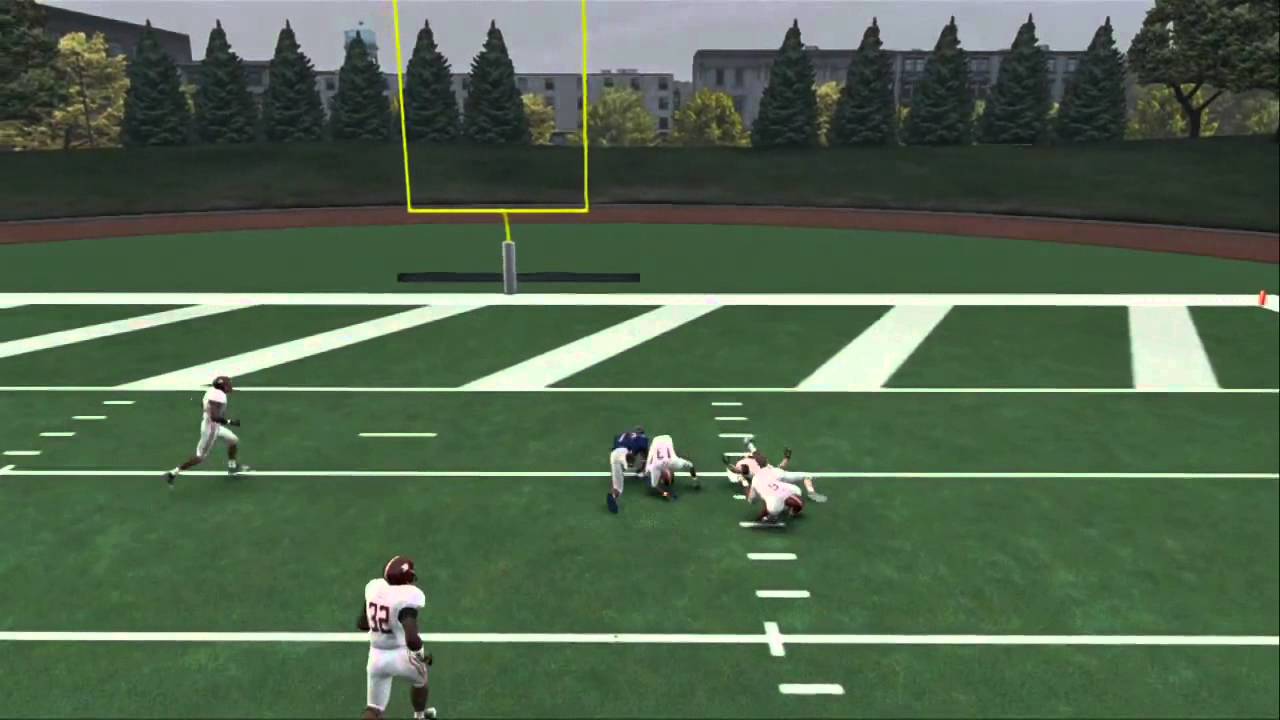 NCAA 14 Offensive Tip: Y Shallow Cross - YouTube