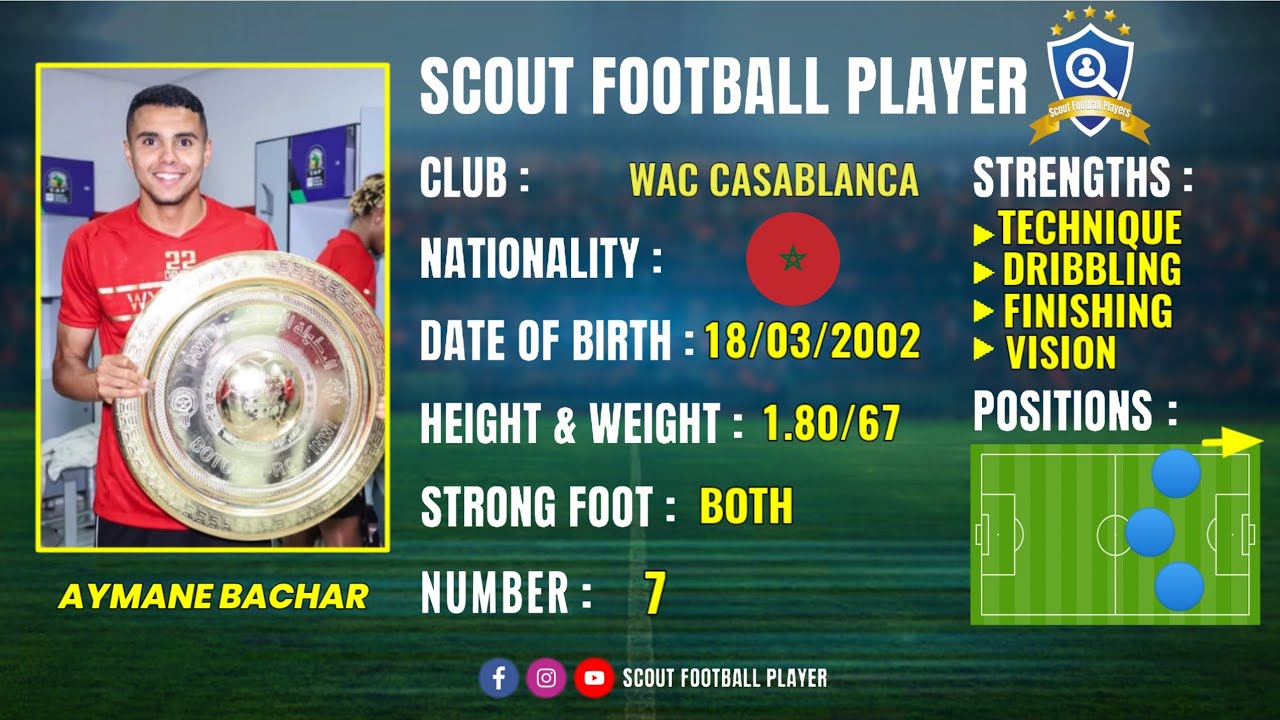 AYMANE BACHAR 🔵 WINGER & PLAYMAKER 🔵 WAC CASABLANCA 🔵 BEST OF 2023/24 - YouTube