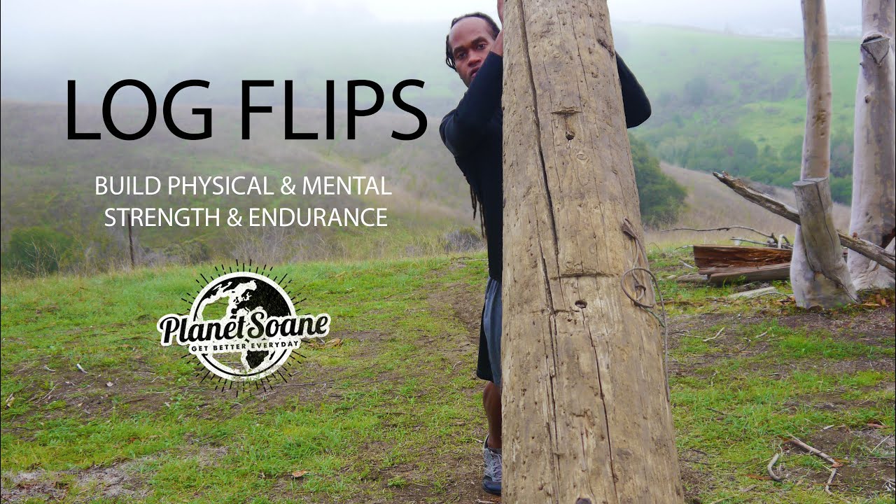 300 Lbs. Log Flips For Strength And Endurance - YouTube