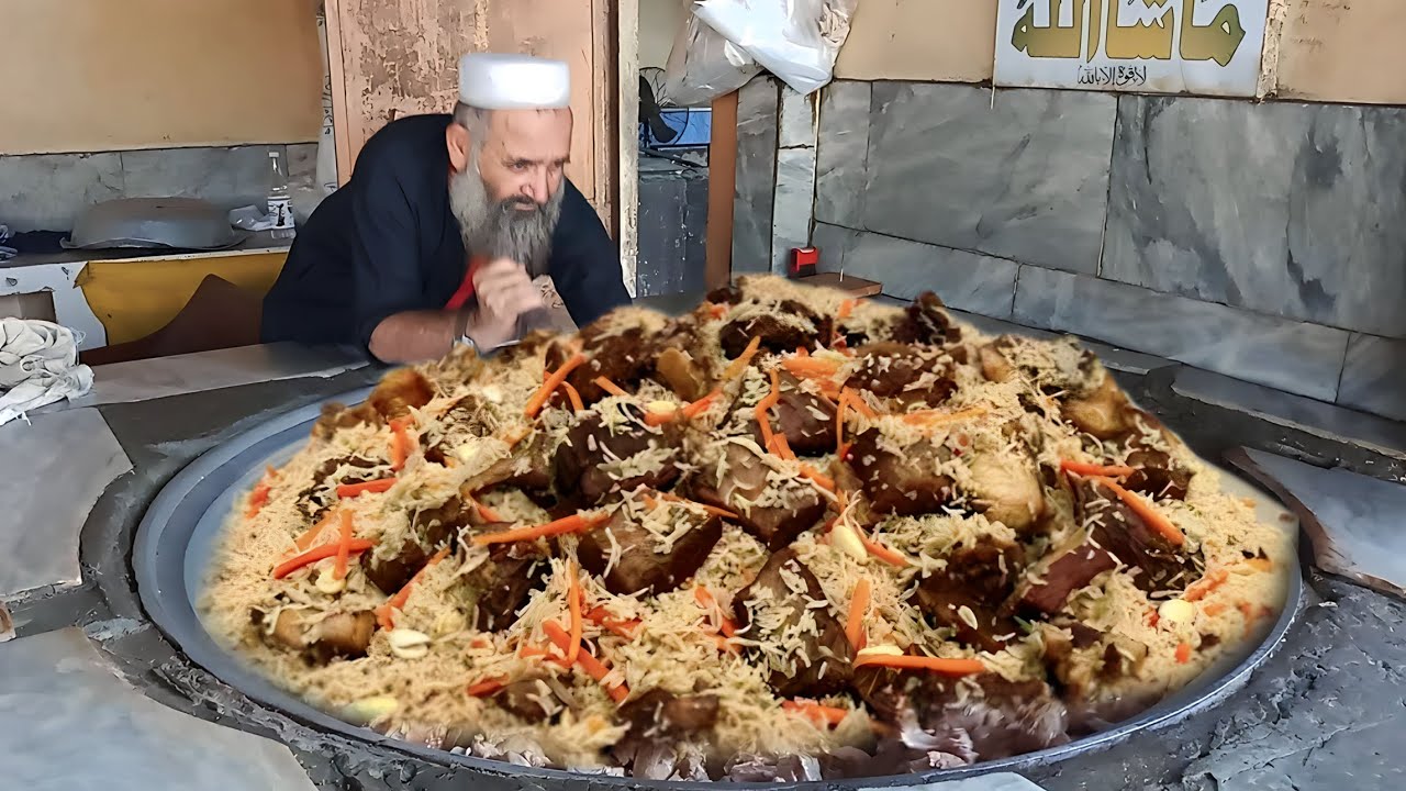 KABULI PULAO RECIPE | 100+ KG GiantRice Meat Prepared | Peshawar Street ...