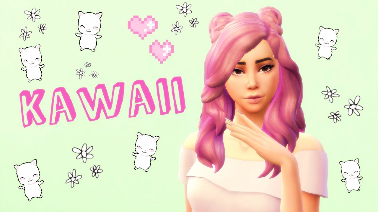 TS4: Create-A-Sim- Kawaii Sim (MAXIS MATCH) - YouTube