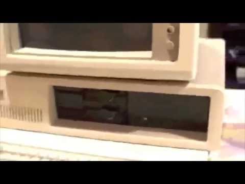 My old 1992 IBM computer starting up - YouTube