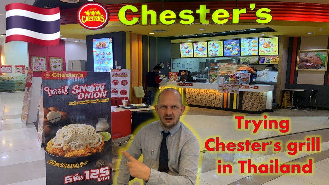 Eating at Chester's Grill in Thailand - YouTube