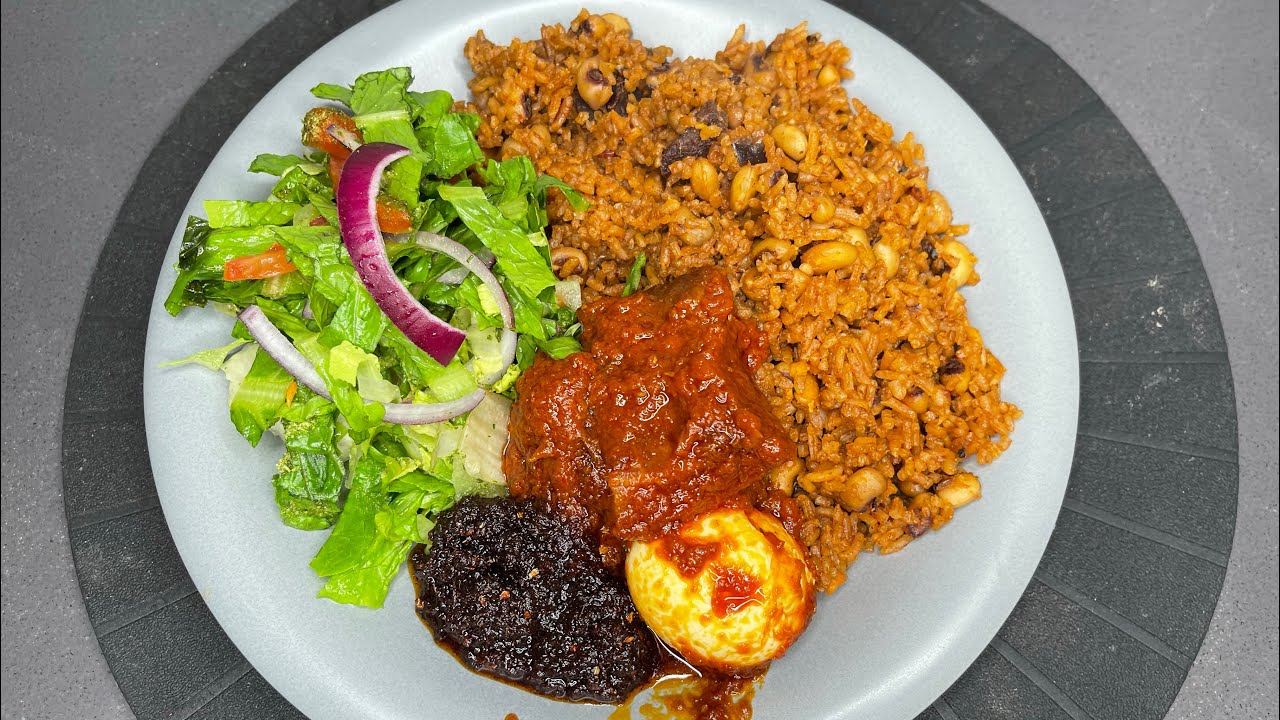 Waakye Jollof Recipe | How To Make Waakye Jollof Rice ~ | Lovystouch ...