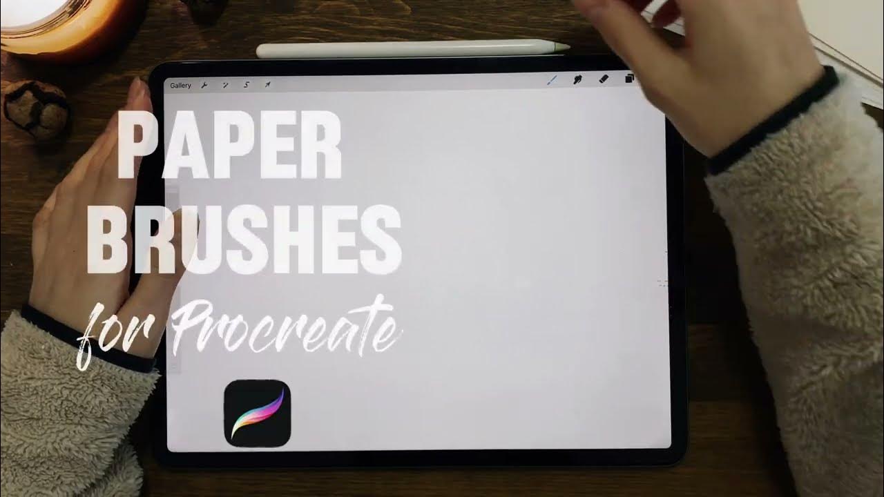 Paper Texture Brushes for Procreate App - YouTube