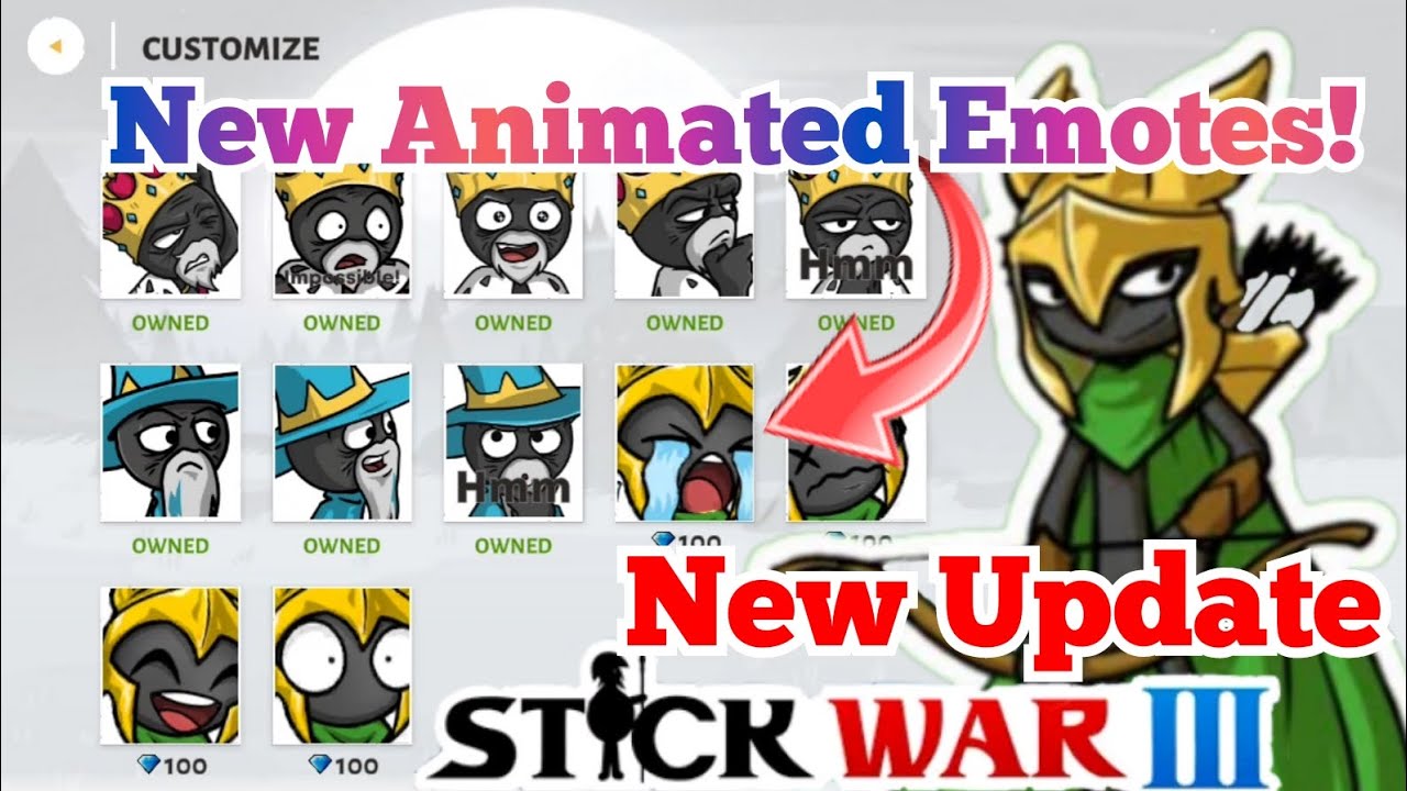 Stick War 3:Saga – New Update | New Animated Emotes - YouTube