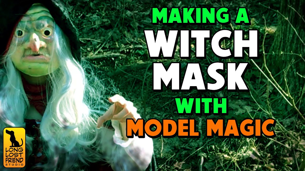Making A Witch Mask with Model Magic - YouTube