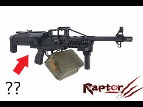 The Raptor PKP Pecheng Airsoft Bullpup Machine Gun LMG HMG (build ...