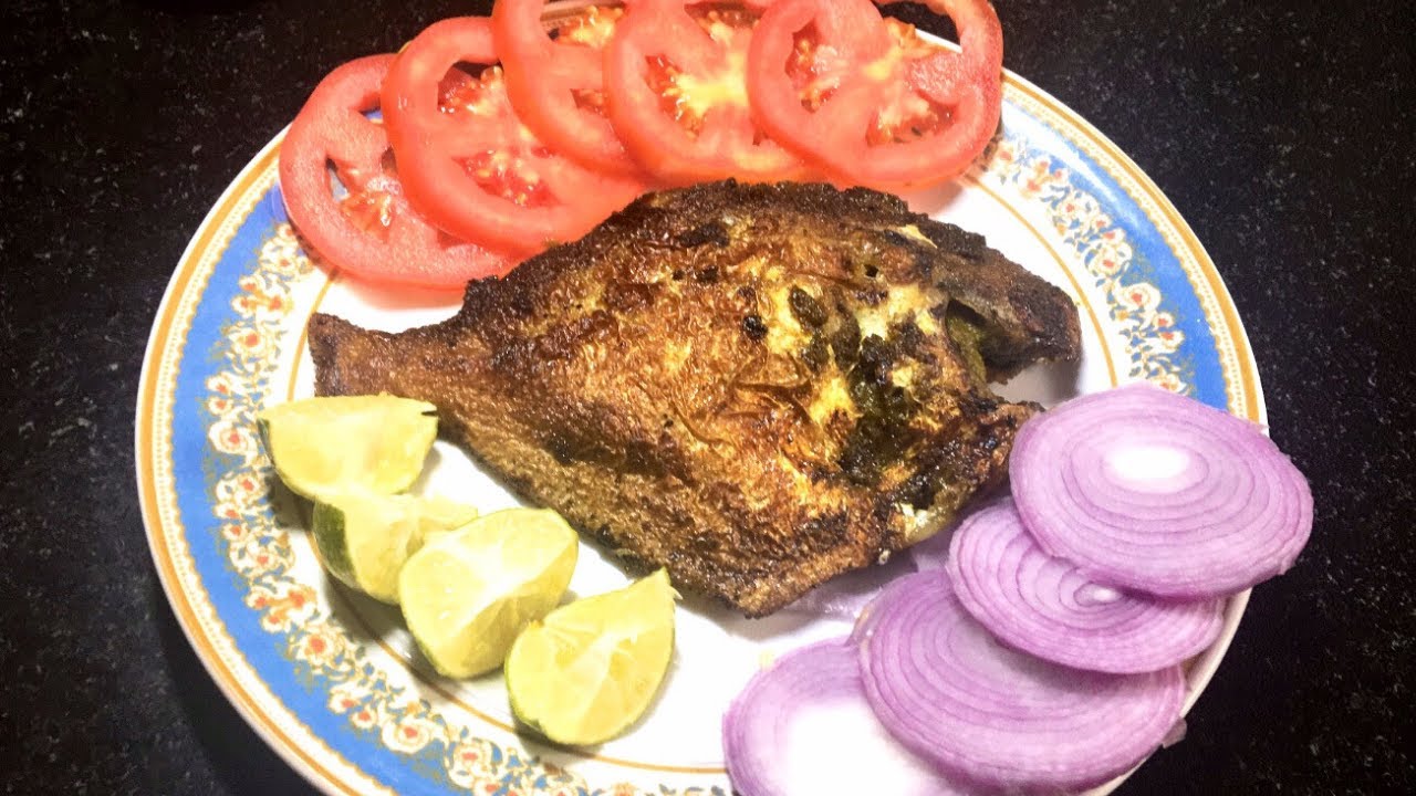 Stuffed Pomfret Fry 🐟👩🏻‍🍳👨🏻‍🍳🐟 - YouTube
