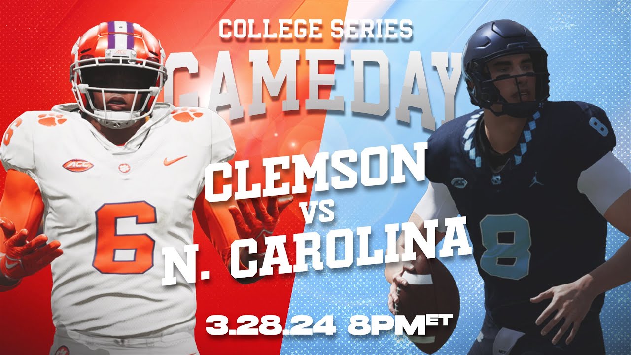 RFL College Series 6: #4 Clemson vs #12 North Carolina Week 12 | Madden ...