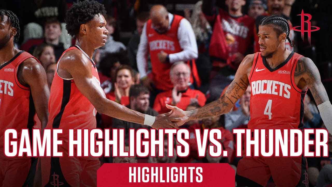 Rockets Game Highlights vs Thunder 12/1/24 l Houston Rockets - YouTube