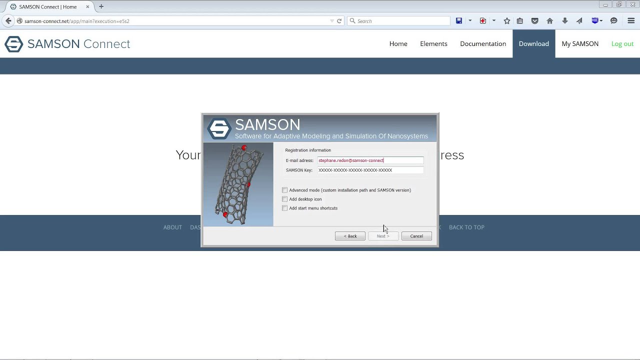 SAMSON Tutorials - Essentials 4 - Downloading and installing SAMSON on ...