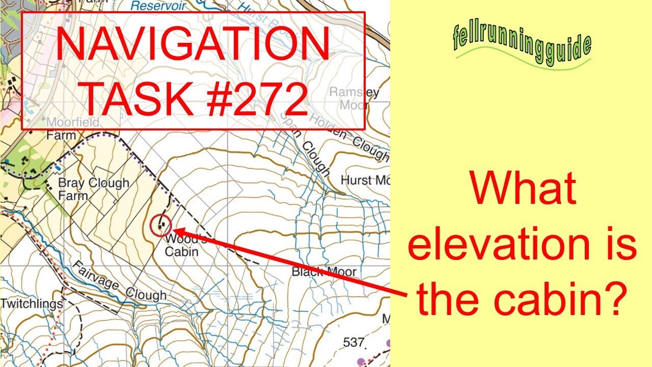 Map Reading Task 272 Work out the elevation of the cabin - YouTube