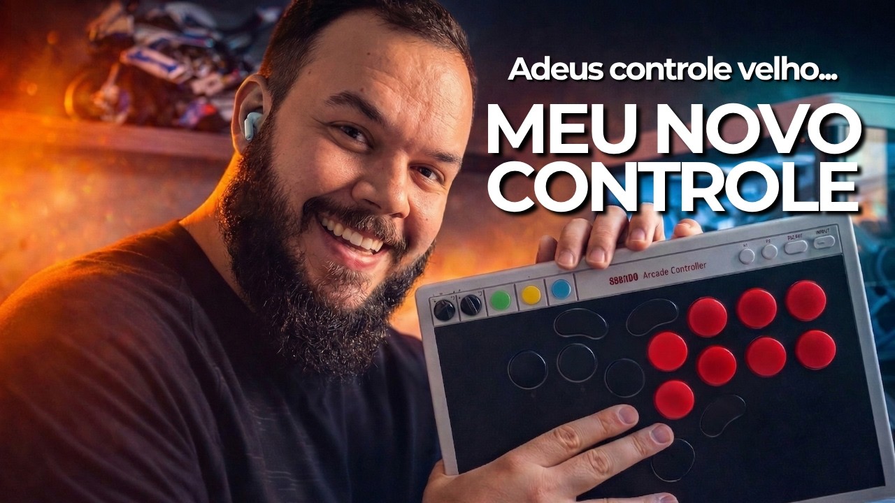 O MELHOR CONTROLE PARA SF6? 🕹️ Unboxing 8BitDo Arcade Controller ...