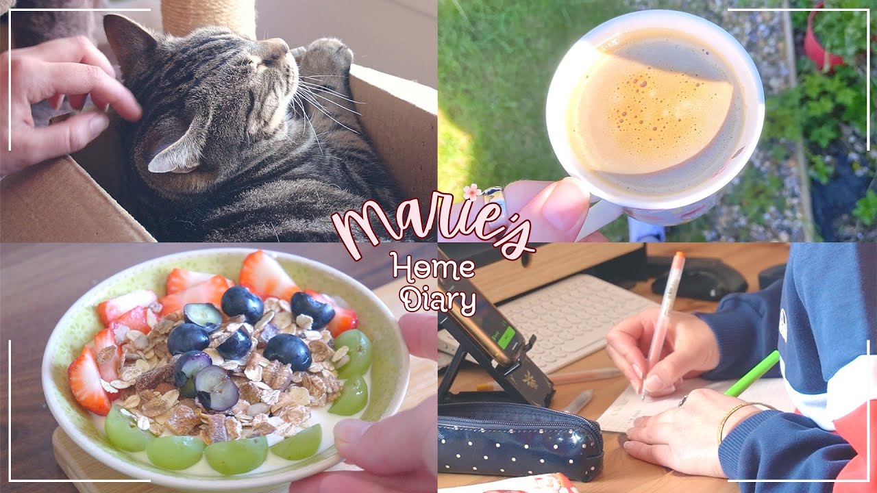 #52 🍓 | Slow morning vibes | Coffee in the sun & fresh fruit yoghurt ...