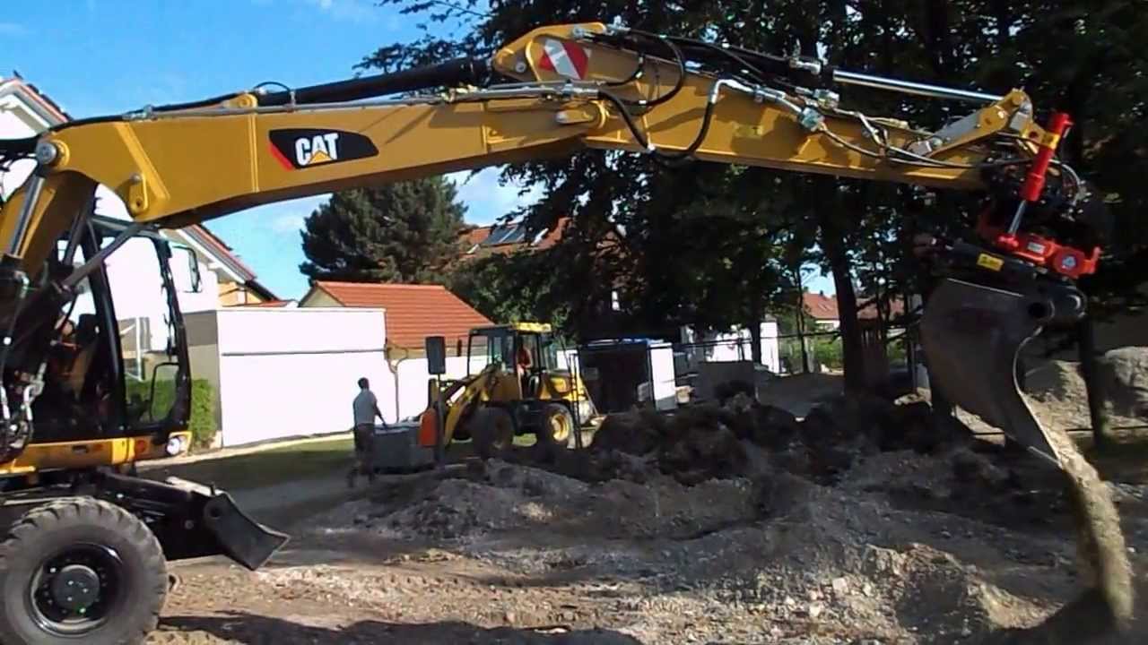 Indexator Rototilt RT40B am CAT 313D - YouTube