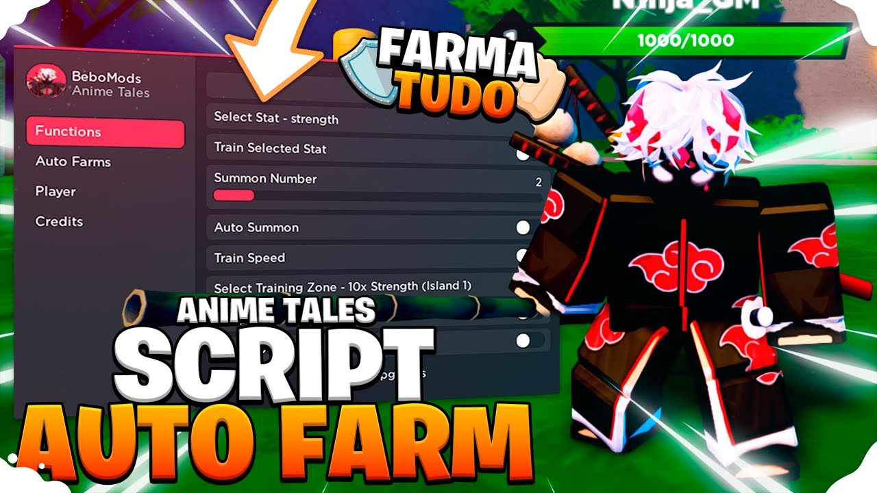[🍥NOVO ] ANIME TALES SCRIPT MUITO OP 🔥 AUTO FARM, TP, AUTO SUMMON ...