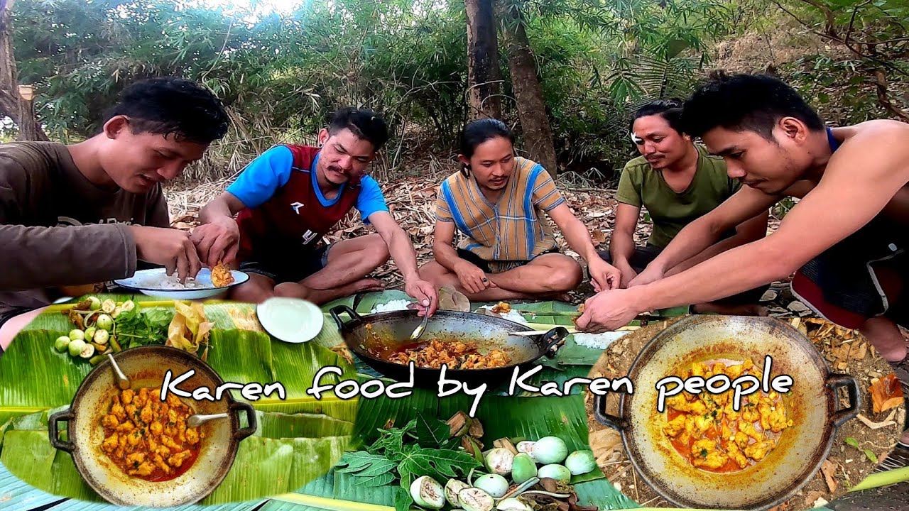 Karen food jaw dudu# 125 karen food cook and eat by karen people(Karen ...