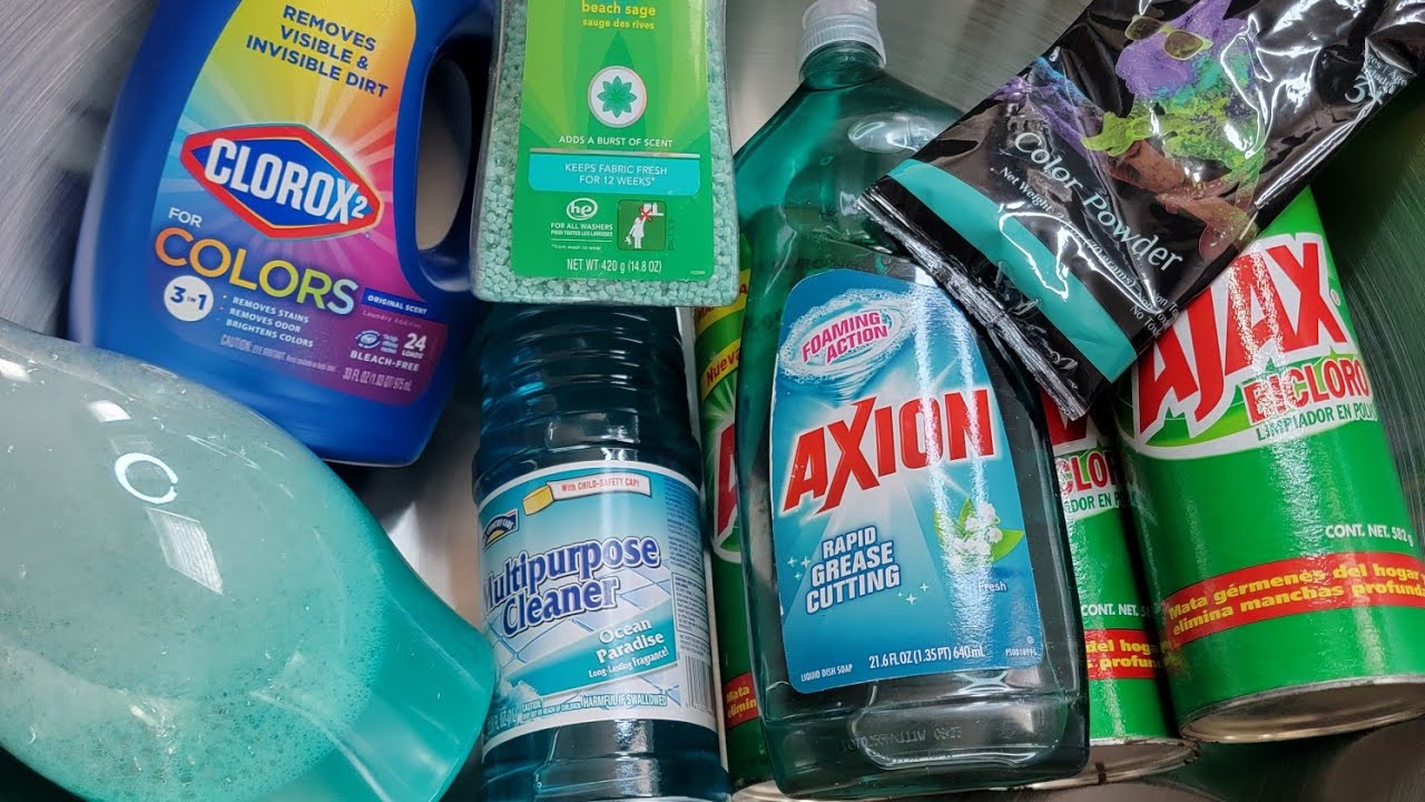 Teal! Mexican AJAX, Ocean Paradise, Axion Dish Soap, Scent Beads ...