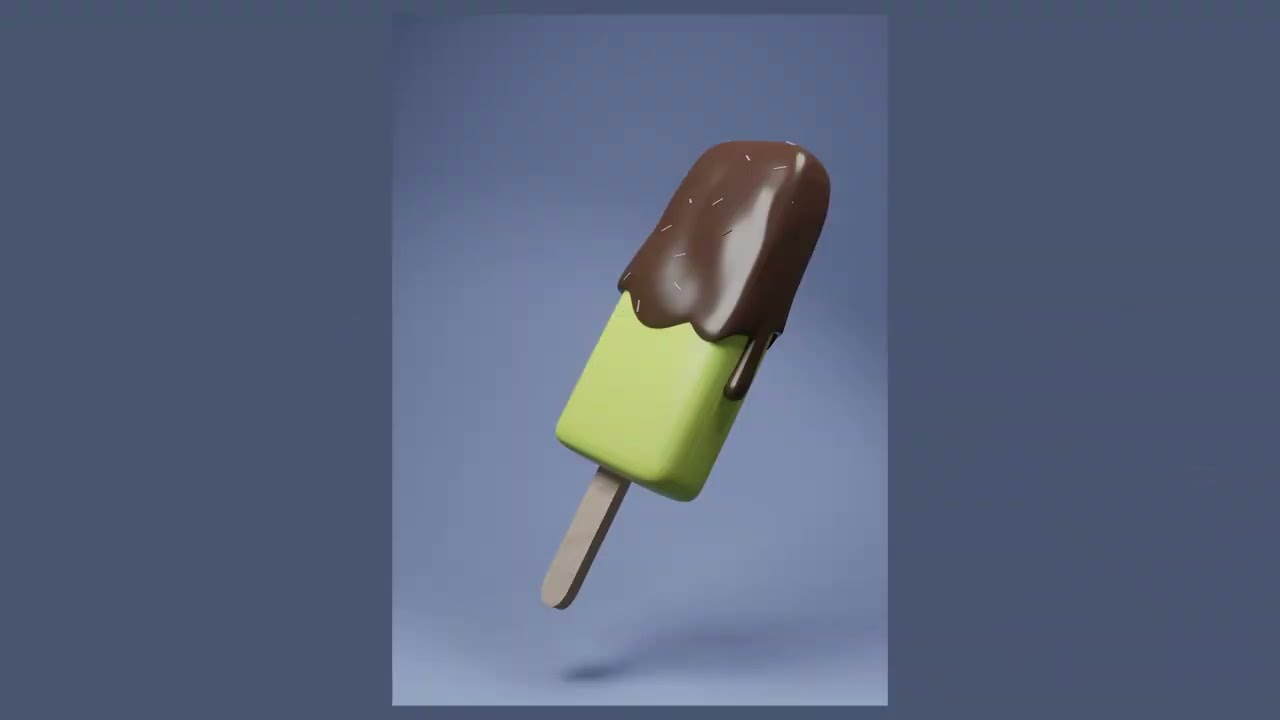 Popsicle Ice Cream Modeling with blender 3D - YouTube