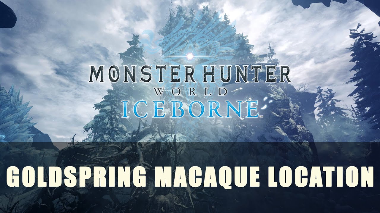 MHW Iceborne: Goldspring Macaque Endemic Life Location - YouTube