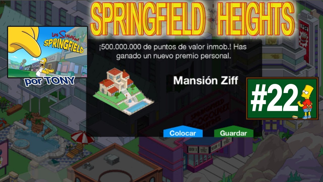 Los Simpson Springfield "Heights - Cap. 22 - Mansión Ziff... y 500 ...