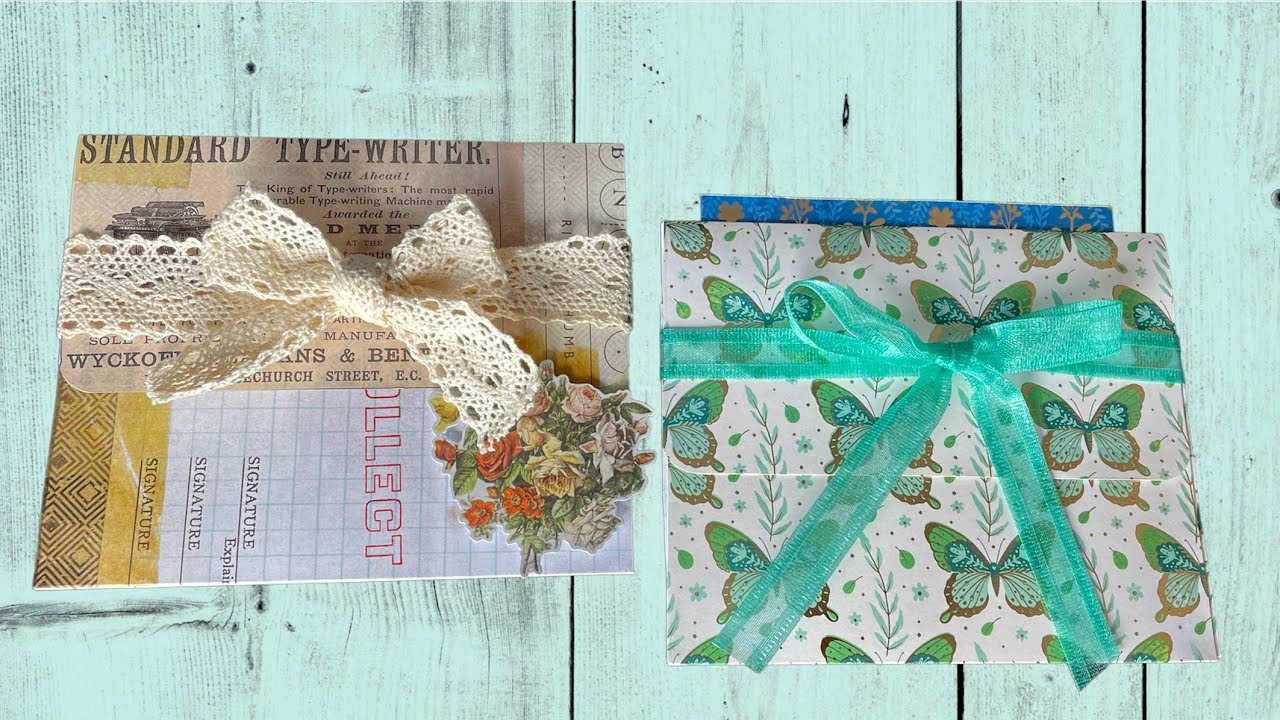 Double Sided Envelopes with an Extra Hidden Pocket - YouTube