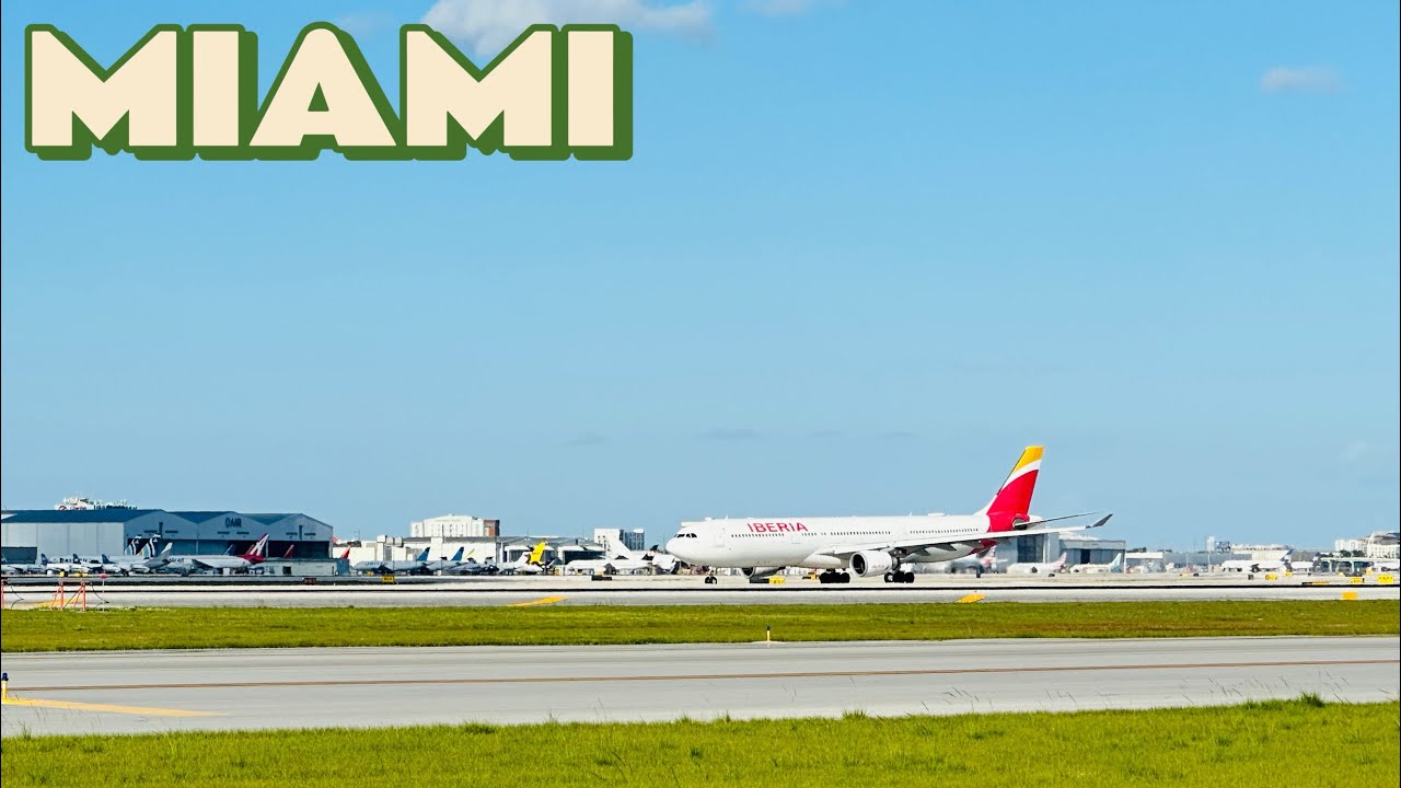 Plane spotting at Miami int’l Airport (runway 12,8L)|Aircraft ...