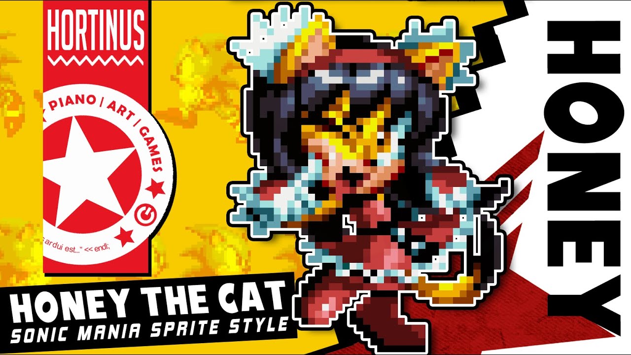 Spriting Honey the Cat | Sonic Mania Style - YouTube