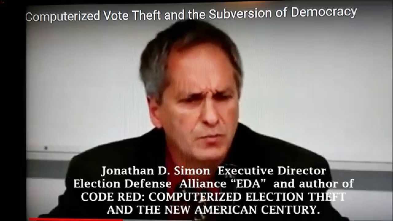 Election fraud is Real! Jonathan Simon author of CODE RED: Memory Cards are easily rigged. - YouTube