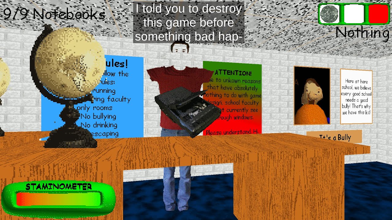 Baldi's basic secret ending party style - YouTube