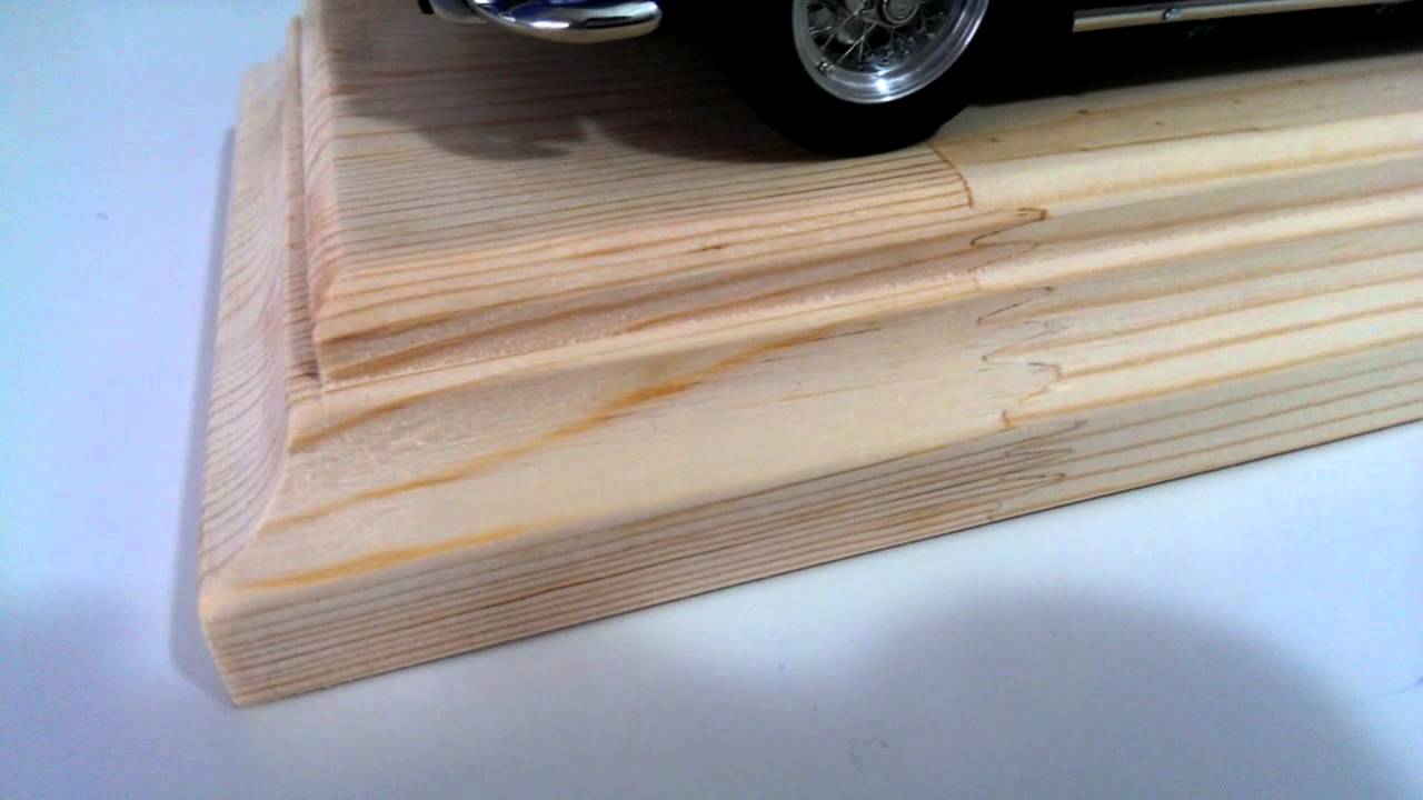 My custom wooden base for high end models - YouTube