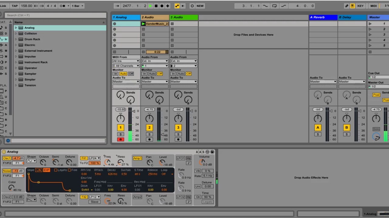 Understanding Analog in Ableton Live - Beginner and semi pro Tutorial ...