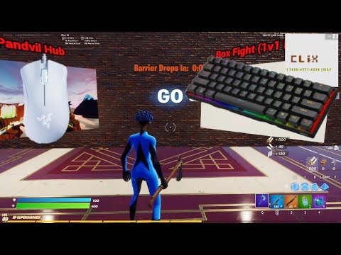 GK63 mechanical keyboard asmr🤩 1v1 clix boxfights - YouTube