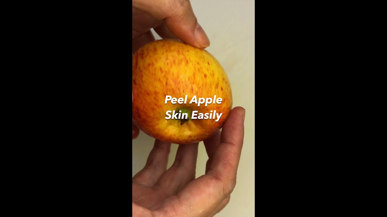 How Easy I Peel Apple Skin With A Kitchen Knife | Peeling Apple Without ...