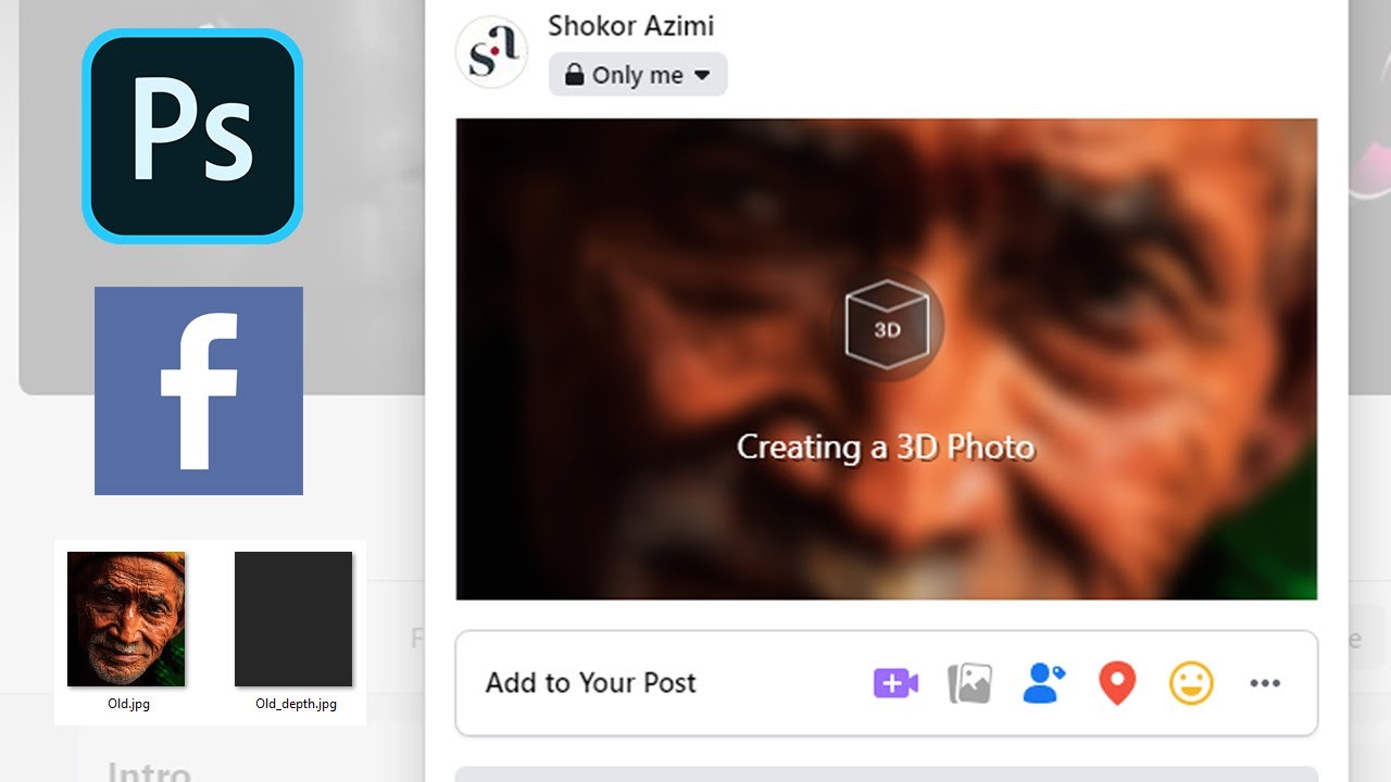 Create 3D Facebook post | Photoshop Tutorial - YouTube