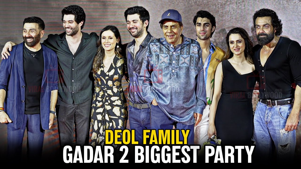 Deol Family - Dharmendra, Sunny Deol, Karan, Drisha, Rajveer, Bobby ...