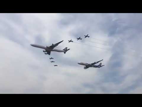 WATCH: Amazing SAA - South African Airways - fly past SA Inauguration ...