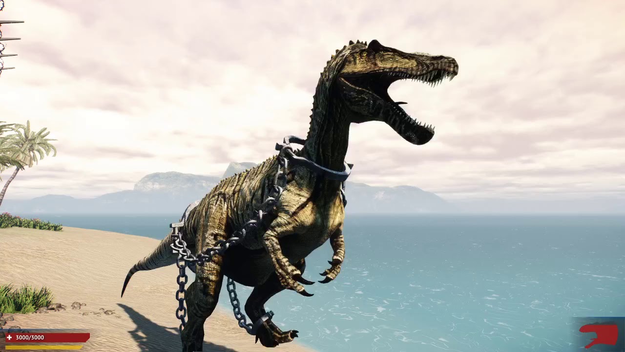 Primal Carnage: Extinction | Acrocanthosaurus Suchus sounds - YouTube