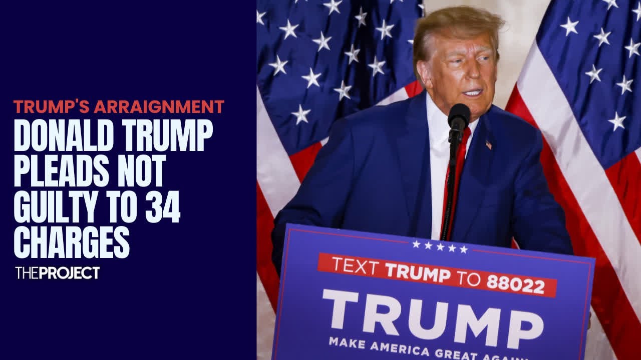 Former U.S. Donald Trump Pleads Not Guilty To 34 Charges In New York ...
